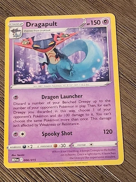 DRAGAPULT - NEW 2025 McDonalds Happy Meal Pokémon Dragon Discovery Card ...