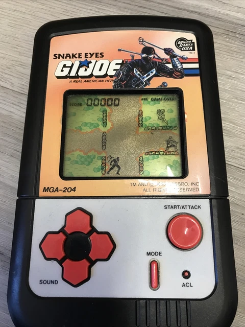 GI JOE Snake Eyes Vintage Electronic Handheld Game 1990, Micro Games ...