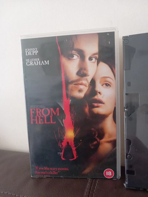 FROM HELL JOHNNY Depp Heather Graham Horror VHS Video Tape 2001 New ...