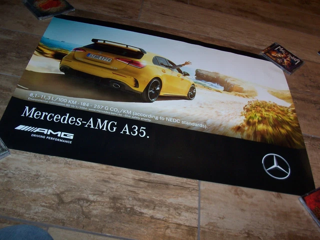 AFFICHE OFFICIELLE/ SHOWROOM poster AD MERCEDES AMG A35 2019 // EUR 6 ...