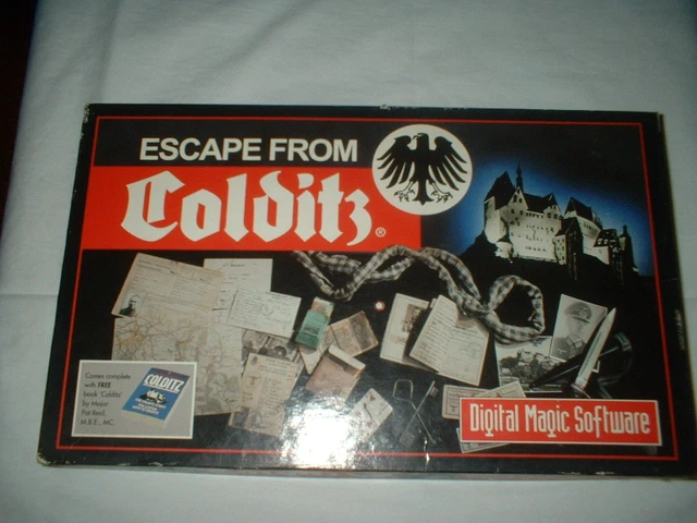 ESCAPE FROM COLDITZ Amiga Disk Big Box Retro Game CIB Commodore Game ...