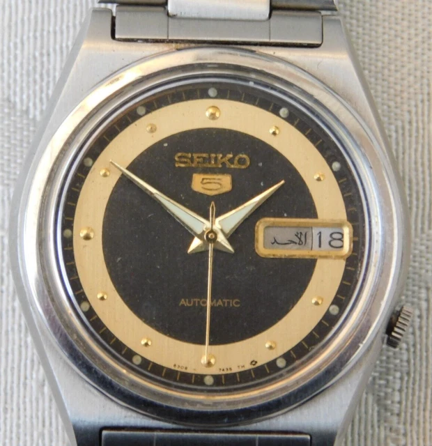 VINTAGE SEIKO 5 Mens Automatic Day Date Wristwatch Watch 7009-3101 £34.99 - PicClick UK