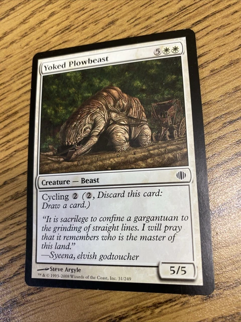 MAGIC THE GATHERING Yoked Plowbeast Card $1.74 - PicClick AU