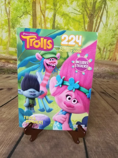 LIVRE DE COLORIAGE et d'activités Dreamworks Trolls 224 comprend des ...