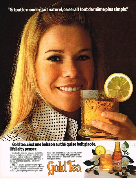 PUBLICITE 1973 GOLD TEA boisson glacée EUR 3,50 - PicClick FR