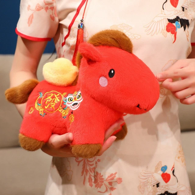 ZODIAC HORSE PLUSH Toy With Pp Cotton Fill For Festival Decor And Gift ...