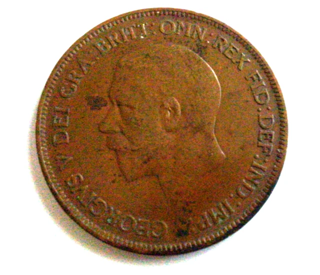 KING GEORGE V 1927 1d COPPER COIN £0.50 - PicClick UK