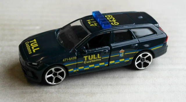 MAJORETTE VOLVO V90 blu scuro TULL DOGANA 90114 pollici Svezia Svezia ...