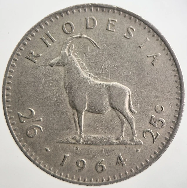 1964 RHODESIA AFRICA Half-Crown Coin | Fine Collectable Grade | a7401 £ ...