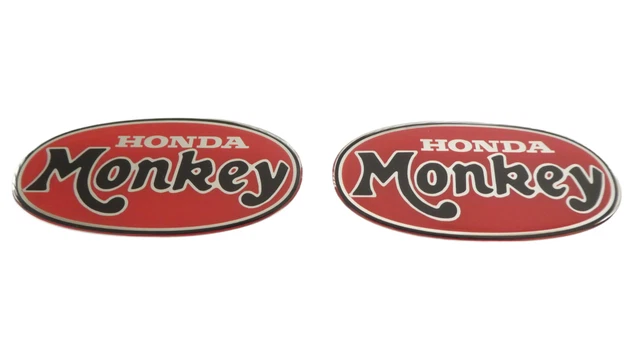 TANK EMBLEM SET Honda Monkey Z50A Gel Selbstklebend 2 Stück Orange EUR ...