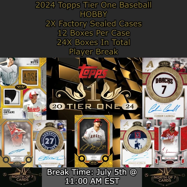 GUNNAR HENDERSON - 2024 Topps Tier One Baseball Hobby 2X Coque Joueur ...