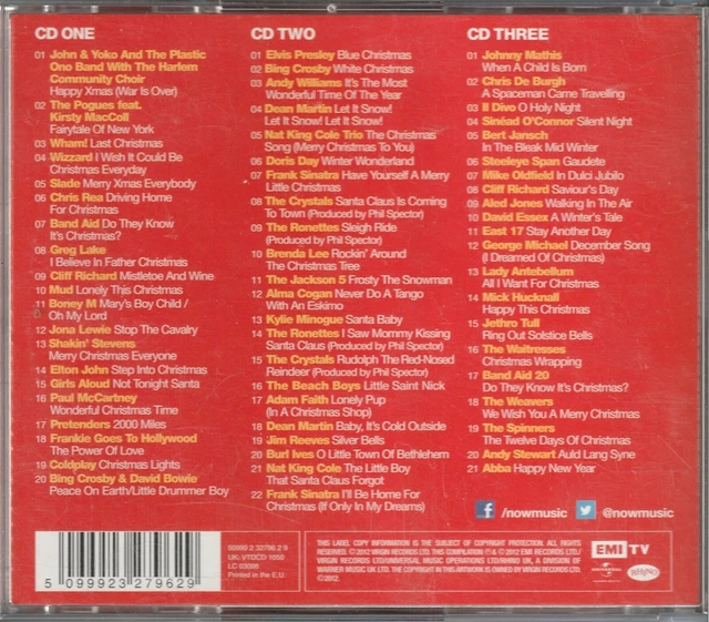 NOW THAT'S WHAT I Call Christmas / Various Artists / 3Cd Album (Emi ...