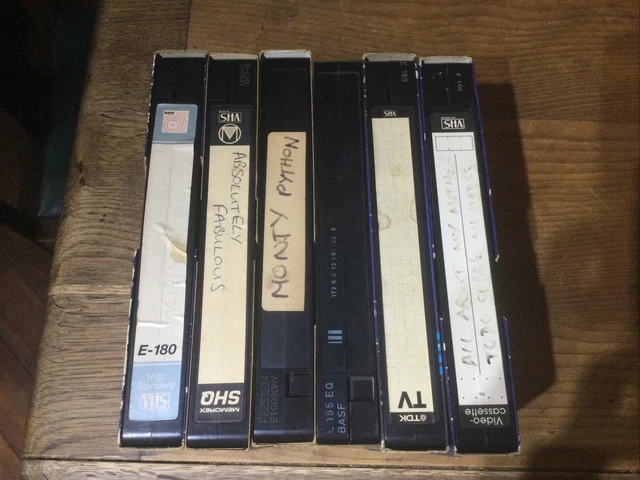 6 PREUSED RE recordable VHS tapes £10.00 - PicClick UK