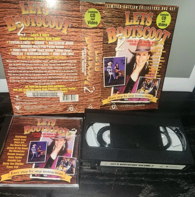 LETS BOOTSCOOT VOLUME 2 Learn To Line Dance Cindy Truelove ~ Vhs Video ...