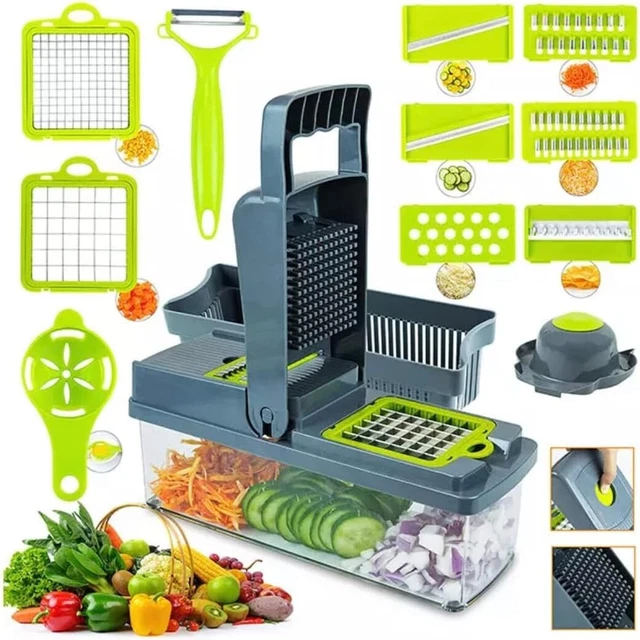 KITCHEN IDEAS 14 Pcs Veggie Slicer £11.39 - PicClick UK