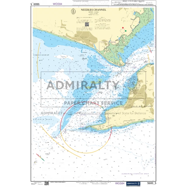ADMIRALTY SMALL CRAFT Chart 5600_5: Needles Channel £16.20 - PicClick UK
