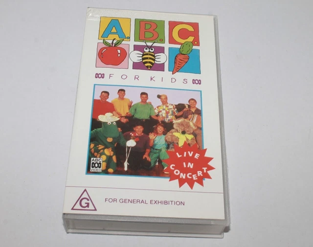 ABC FOR KIDS Live In Concert VHS ABC Video 1993 The Wiggles £4.85 ...