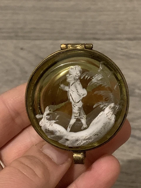 ANCIENNE PETITE BOÎTE Mary Gregory XIX eme EUR 60,00 - PicClick FR