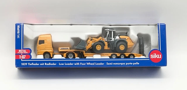 SIKU 1839 ,,MAN Tieflader mit Liebherr Radlader,, ,,NEU in OVP,, Siku Super 1:87 EUR 39,95 ...
