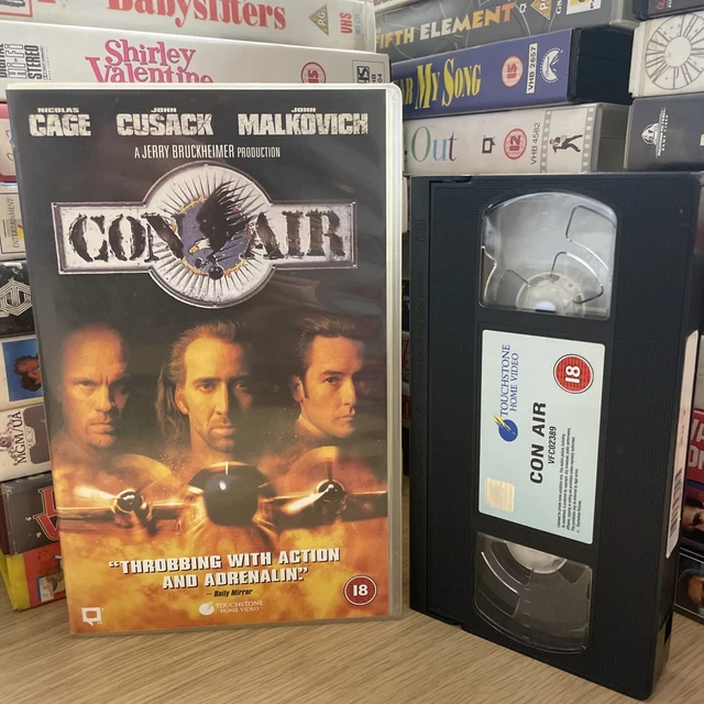 CON AIR - Big Box Ex-rental VHS - Nicolas Cage, John Malkovich, John ...