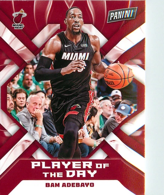 CARTE DE BASE basketball Bam Adebayo 2022-23 Panini joueur du jour #4 Miami Heat EUR 6,91 ...