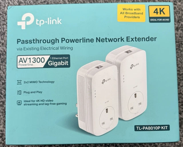 TP-LINK AV1300 PASSTHROUGH Powerline Network Extender £42.30 - PicClick UK