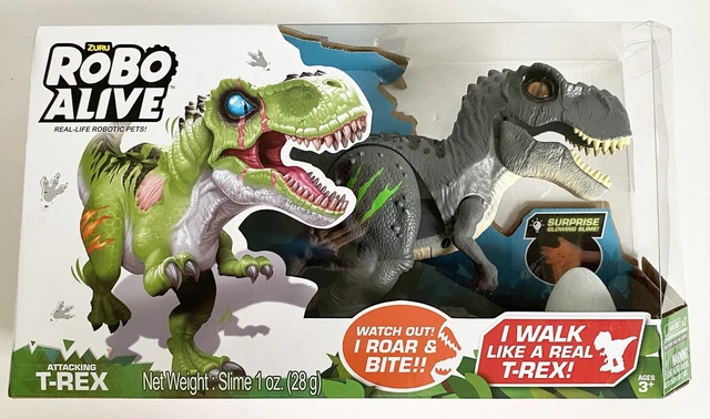 ZURU ROBO ALIVE Attacking T Rex Robotic Pet Toy Dinosaur *Xmas* *New In ...
