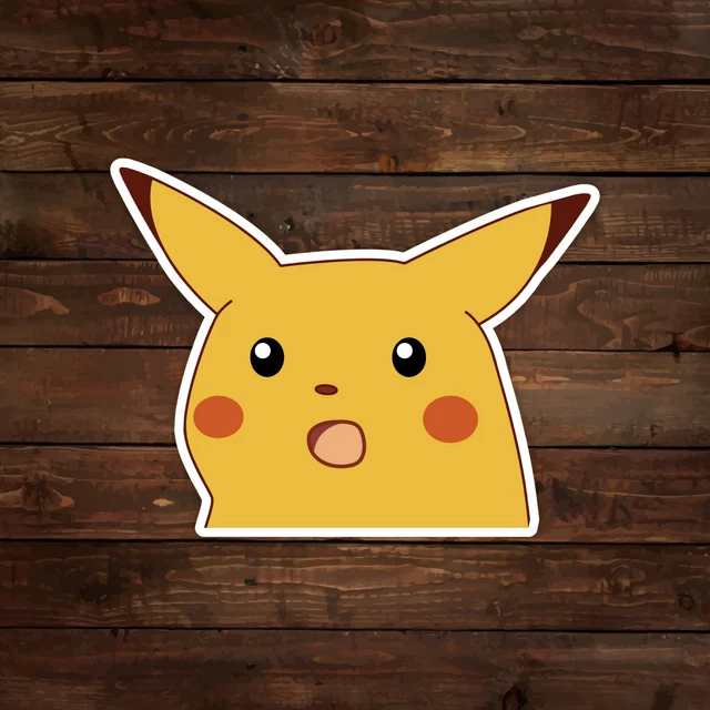 SURPRISED PIKACHU MEME (Pokemon) Decal/Sticker EUR 3,00 - PicClick IT