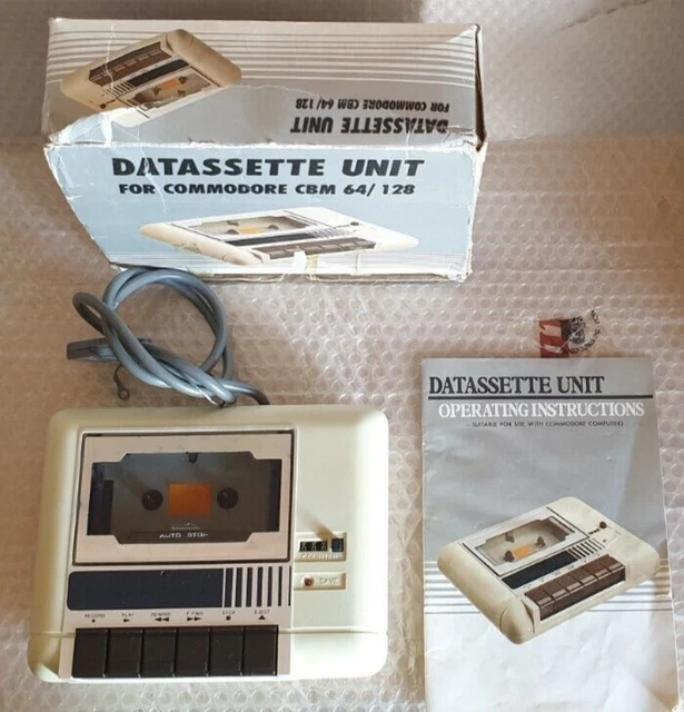 COMMODORE DATASSETTE C2N compatibile "FUNZIONANTE" x C64, C128 o Vic20 ...