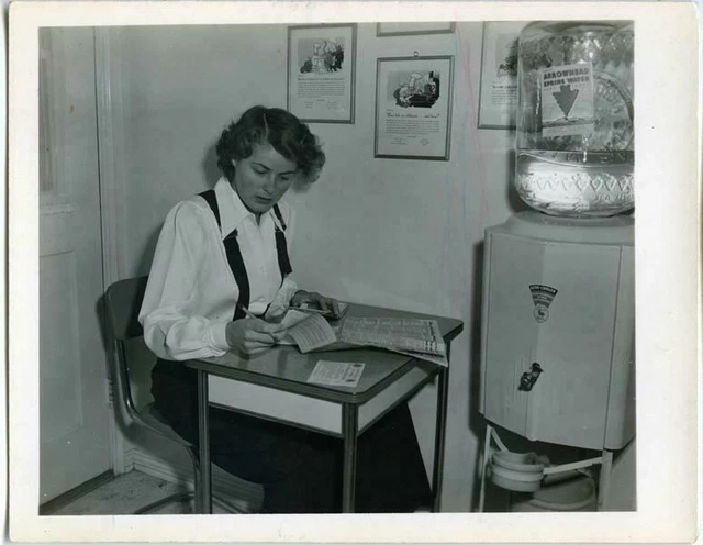 INGRID BERGMAN RARE Vintage Original Snapshot 4x5 Photo Estampé 1940's ...