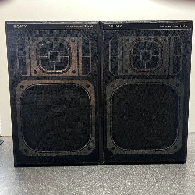 VINTAGE SONY SS-A5 2-Way Stereo Speakers - 70W 6 Ohm £42.97 - PicClick UK