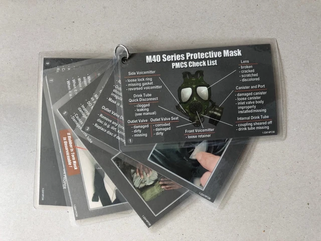 US ARMY M40 PMCS Check List - Card Set Instruction NSN 7690014919282 £5 ...