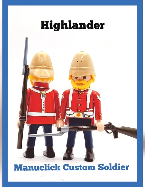PLAYMOBIL CUSTOM SOLDADO COLONIAL BRITANICO HIGHLANDER GUERRA ANGLO ... PLAYMOBIL CUSTOM SOLDADO COLONIAL BRITANICO HIGHLANDER GUERRA ANGLO ...