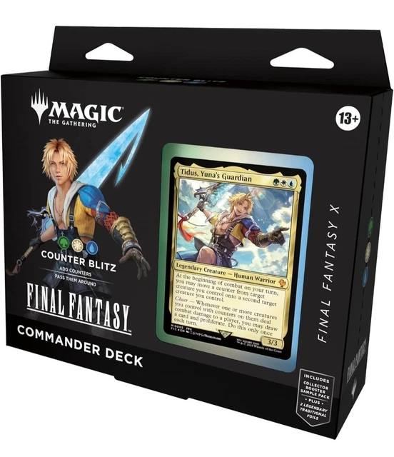 MTG FINAL FANTASY X Counter Blitz Commander Deck Sealed Tidus & Yuna ...