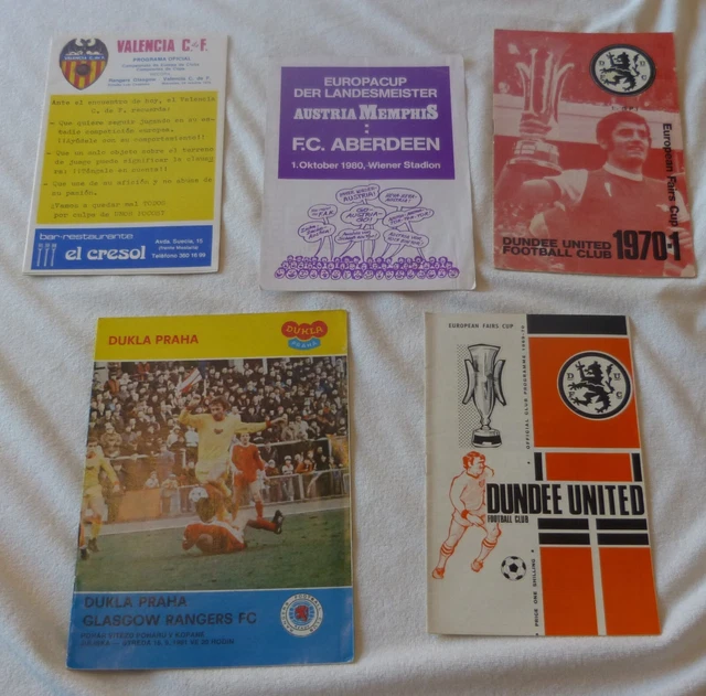 SCOTTISH FOOTBALL PROGRAMMES (In Europe) £5.91 - PicClick UK