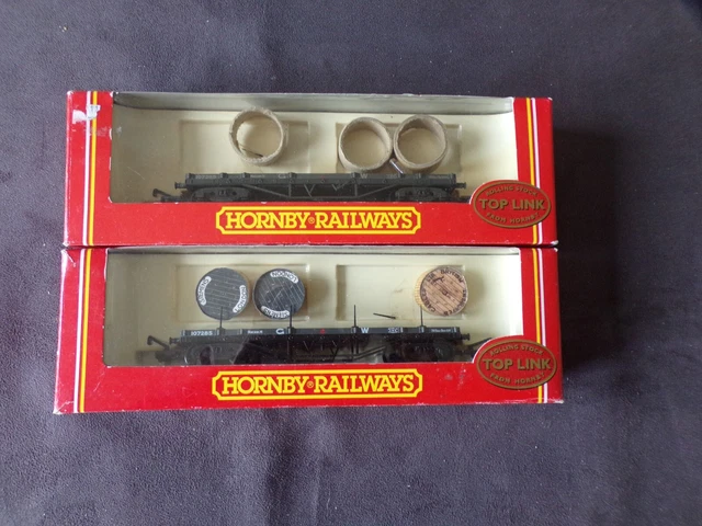 HORNBY RAILWAYS GWR Macaw M Bogie Bolster Wagons x2 R 6015 £9.99 - PicClick UK