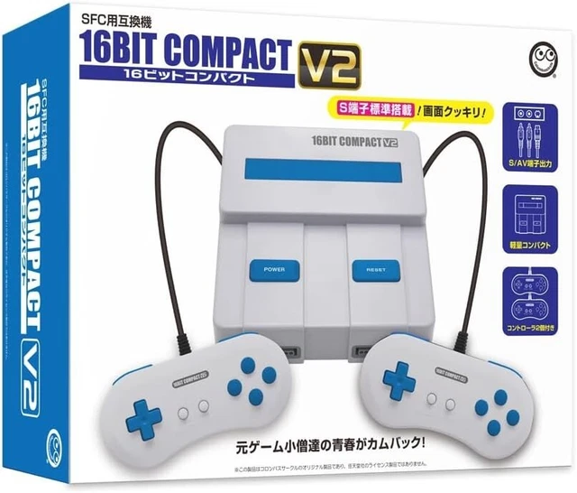 16-BIT COMPACT V2 - Super Nintendo Entertainment System (SNES) famicom ...