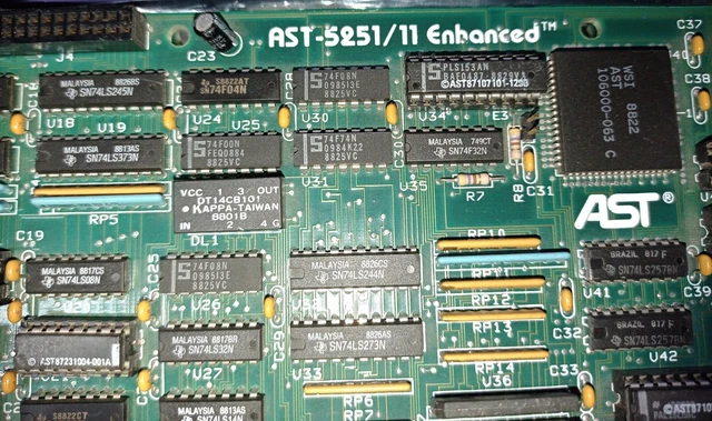 SCHEDA PC AST 5251/11 Enhanced Emulatore Twinax Da Testare/Pezzi Di ...