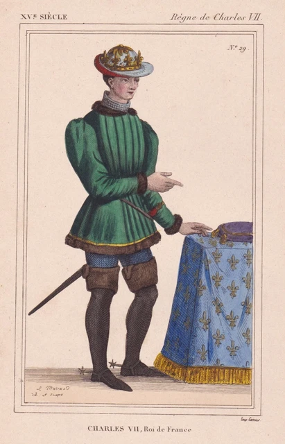 CHARLES VII le Victorieux Valois Roi de France Duc Titulaire de ...