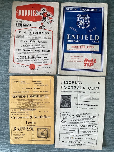15 X NON- League F A Cup Programmes From 1960/1970’s £15.00 - PicClick UK