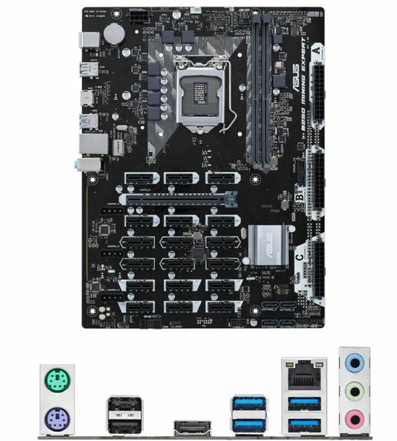 ASUS B250 MINING EXPERT Motherboard Intel B250 LGA1151 2×DDR4 USB 2.0 ...