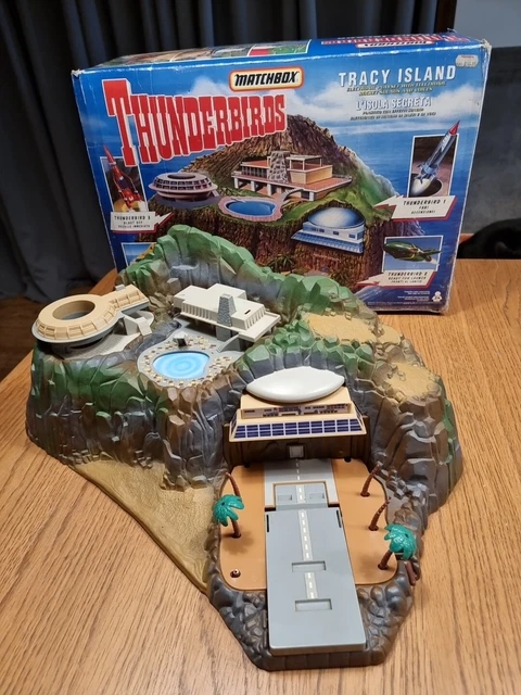 THUNDERBIRDS TRACY ISLAND Electronic Play Set With Sounds Matchbox 90's ...