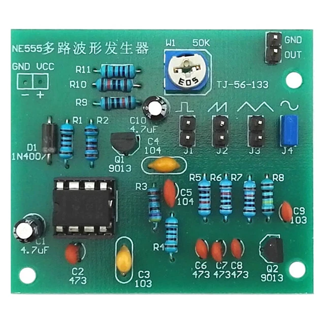 DC 6-12V NE555 Pulse Generator Module Sine/Triangle/Square Wave Signal ...