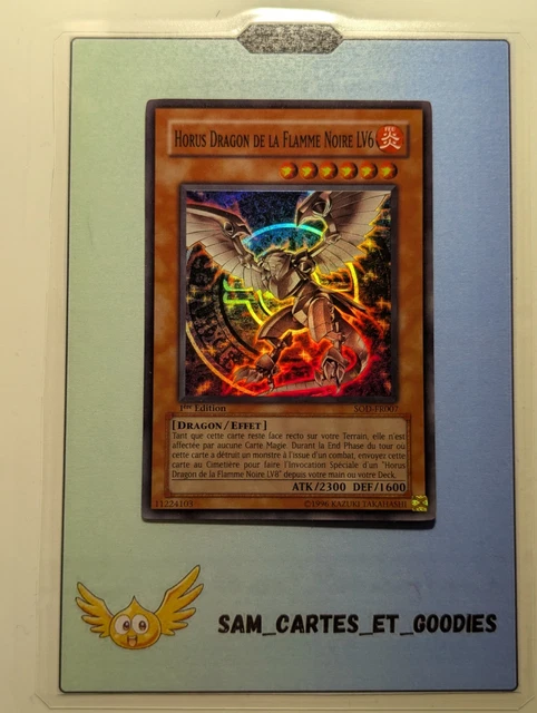 CARTE YU GI Oh - Horus Dragon De La Flamme Noire Lv6 (SOD-FR007) 1ère Édition EUR 29,00 ...