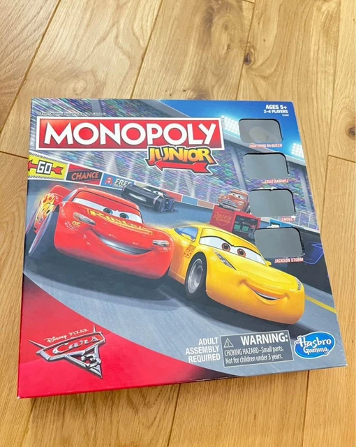 HASBRO GAMING MONOPOLY Junior Disney Pixar Cars 3 Edizione Lightning ...