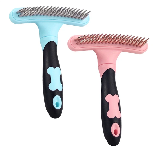 1PCS DOUBLE ROW Rake Comb Samoyed Comb Dog Comb Large Dog Golden Haired ...
