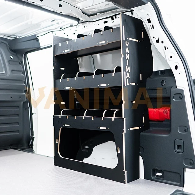 VW ID BUZZ Cargo OS Rear Adjustable Compartment Hexaboard Van Racking £ ...