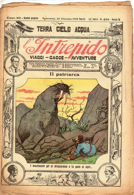 RIVISTA L'INTREPIDO ANNO 1928 NUMERO 426 EUR 5,00 - PicClick IT