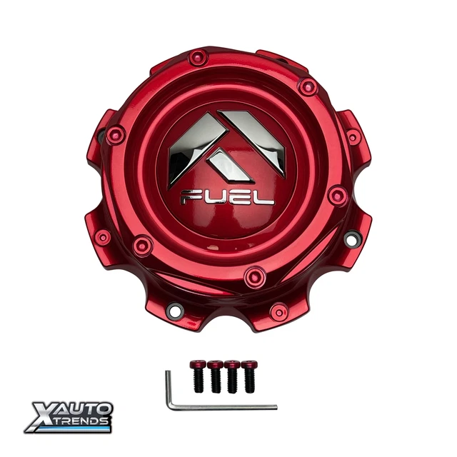 FUEL OFF-ROAD GLOSS Red Wheel Center Cap w/ Chrome logo 1004-10GQC $49. ...