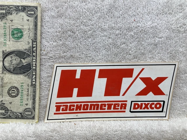 1960S 1970S 1980S Dixco HT/X HT X Tachometer Decal Sticker Automotive ...